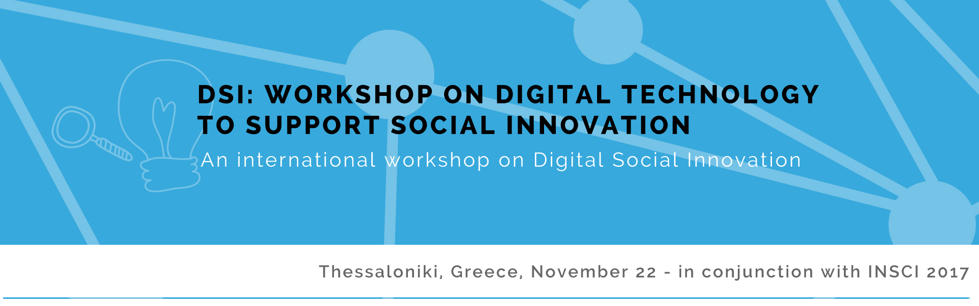 A workshop on digital technology to support social innovation: call for ...